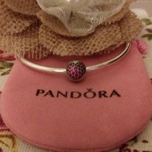 Pandora | Jewelry | Pandora Red Pave Heart Clip | Poshmark